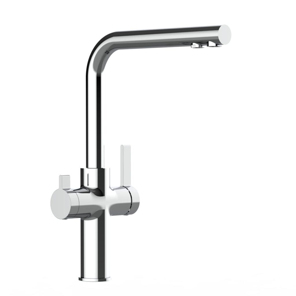 3 Wege Wasserhahn Paola Neo Messing verchromt - HeimQuell.com